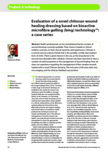 Evaluation of a novel chitosan wound healing dressing based on ...