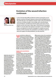 Evolution of the wound infection continuum – Wounds Asia