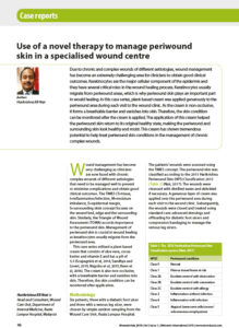 Use of a novel therapy to manage periwound skin in a specialised wound ...