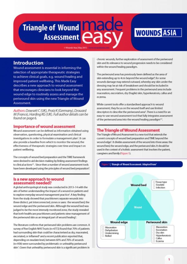 Triangle of Wound Assessment – Wounds Asia